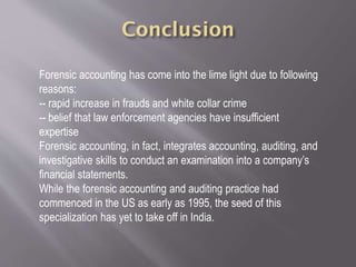 Forensic accounting | PPTX