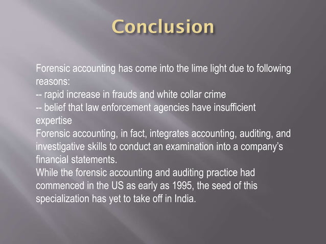 Forensic accounting | PPTX
