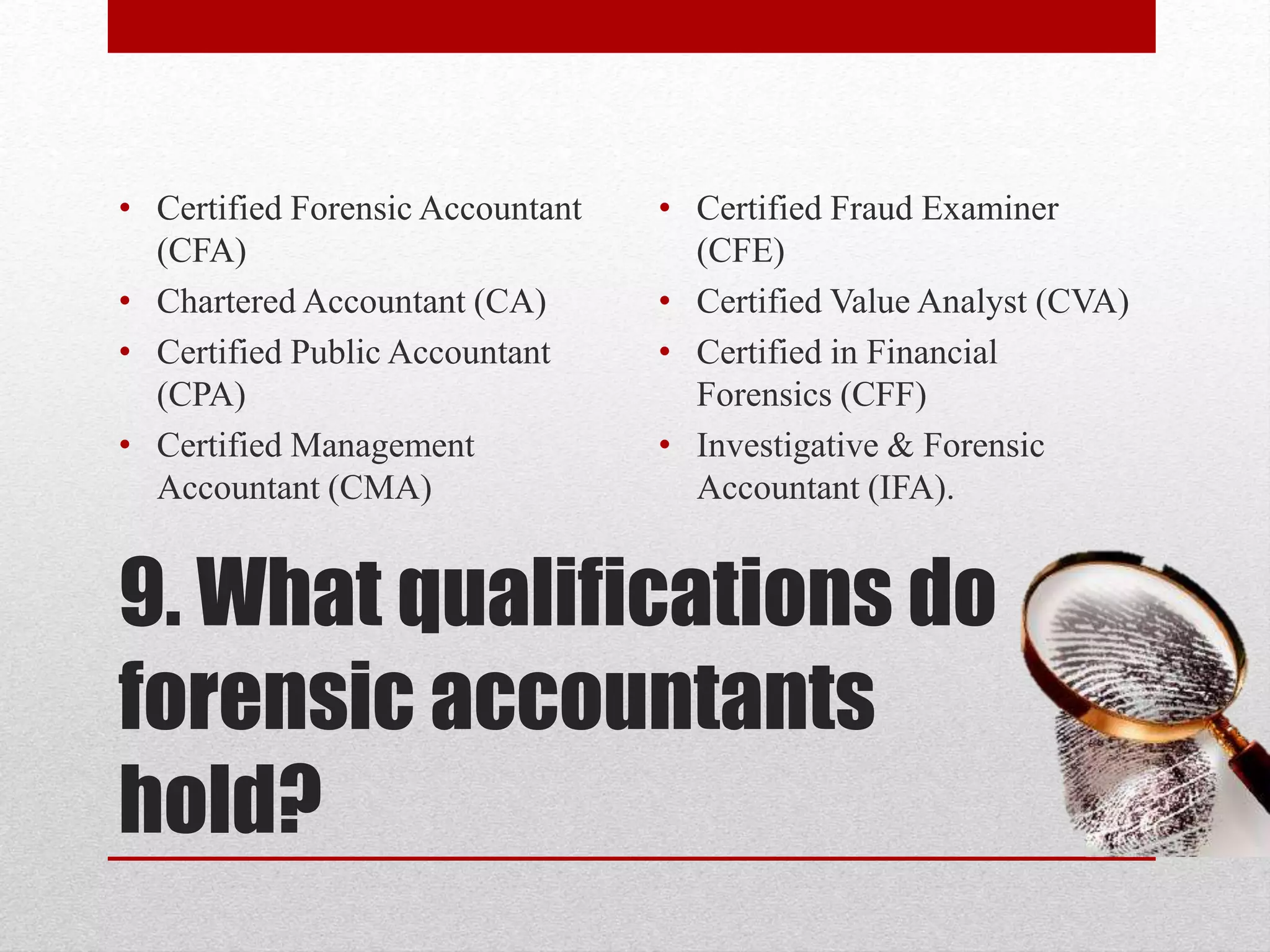 Forensic accounting | PPTX