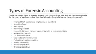 Forensic accounting | PPTX