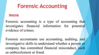 Forensic Accounting PPT - INCHARA J.M - 23COMA24.pptx