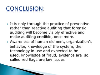 Forensic accounting ppt (2) | PPTX