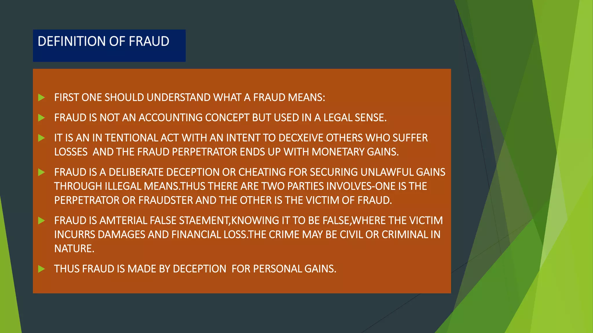 Forensic accounting vs fraud examination | PPTX