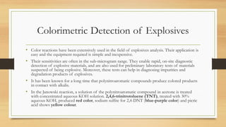 Forensic analysis and detection of aromatic nitro compounds | PPT
