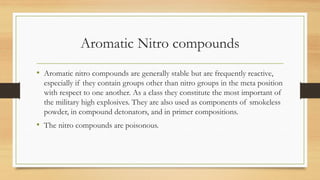 Forensic analysis and detection of aromatic nitro compounds | PPT