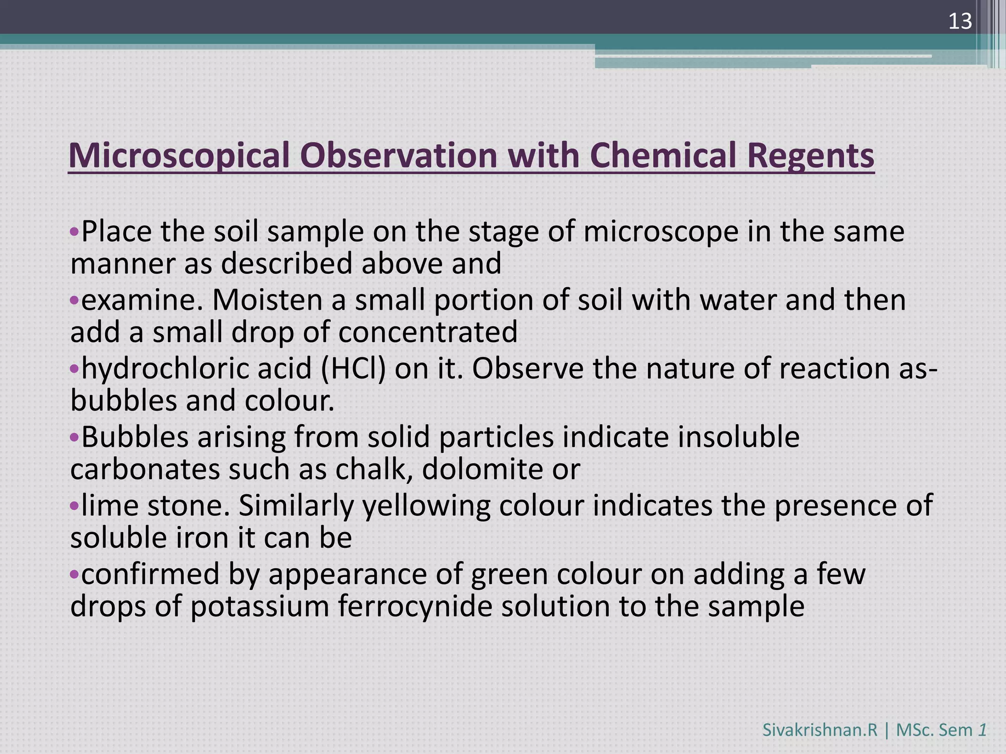 Forensic analysis of soil | PPTX
