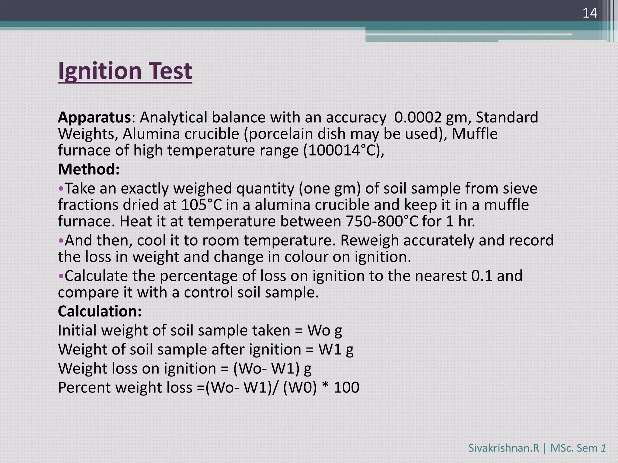 Forensic analysis of soil | PPTX