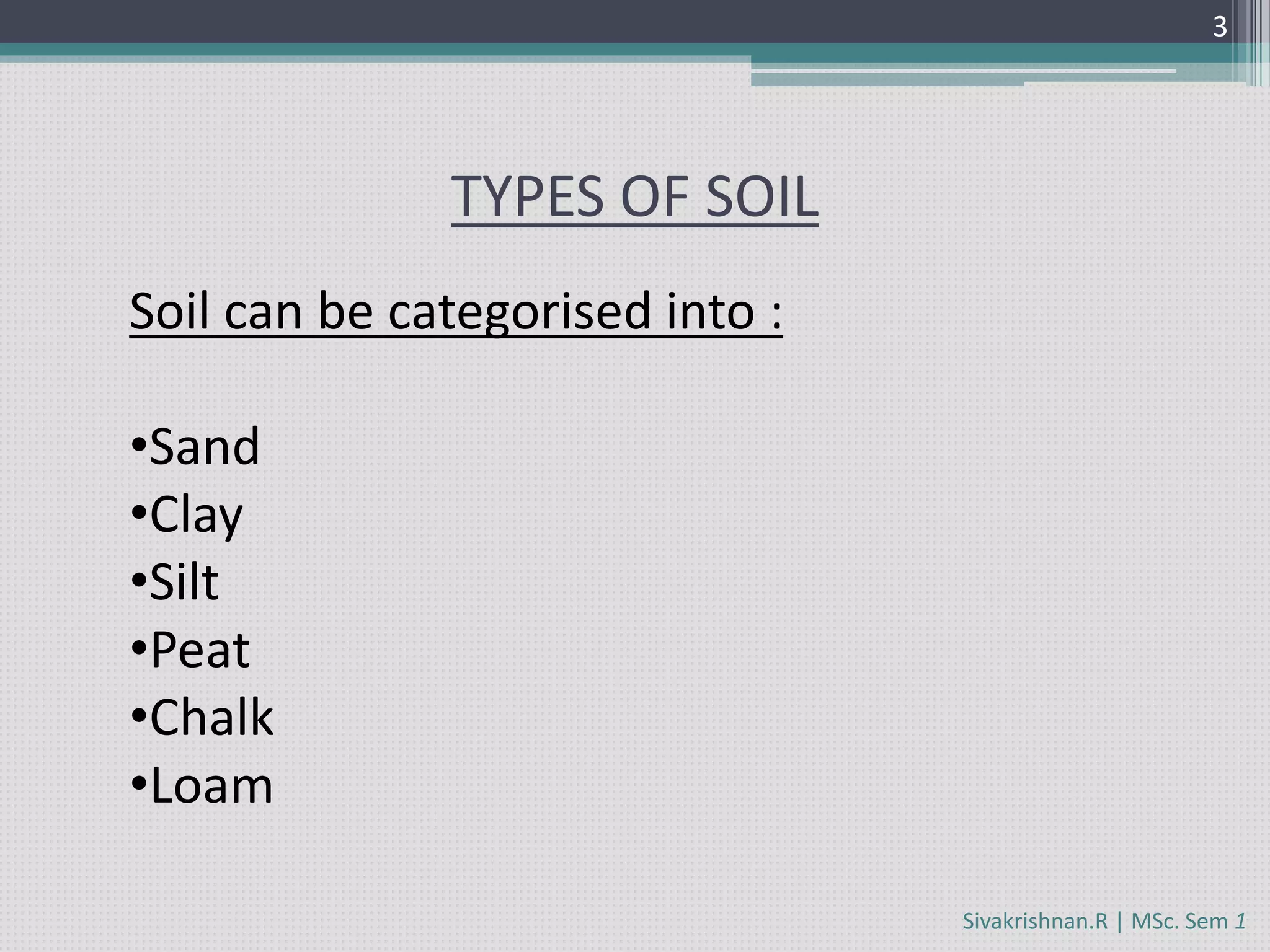 Forensic analysis of soil | PPTX