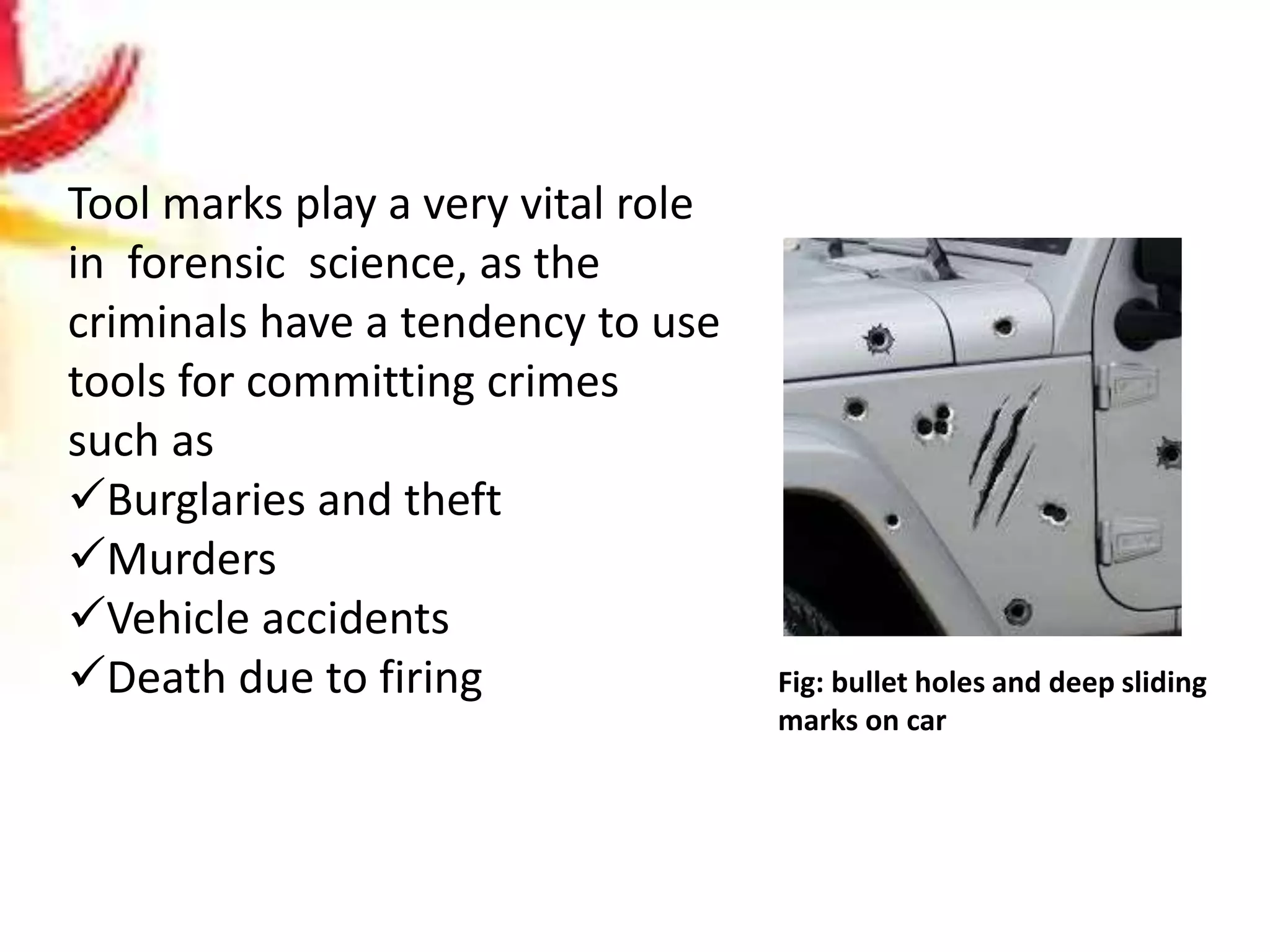 Forensic analysis of tool marks | PPTX
