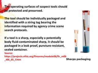 Forensic analysis of tool marks | PPTX