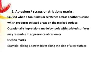 Forensic analysis of tool marks | PPTX