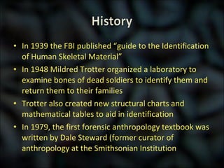 Forensic anthropology | PPT