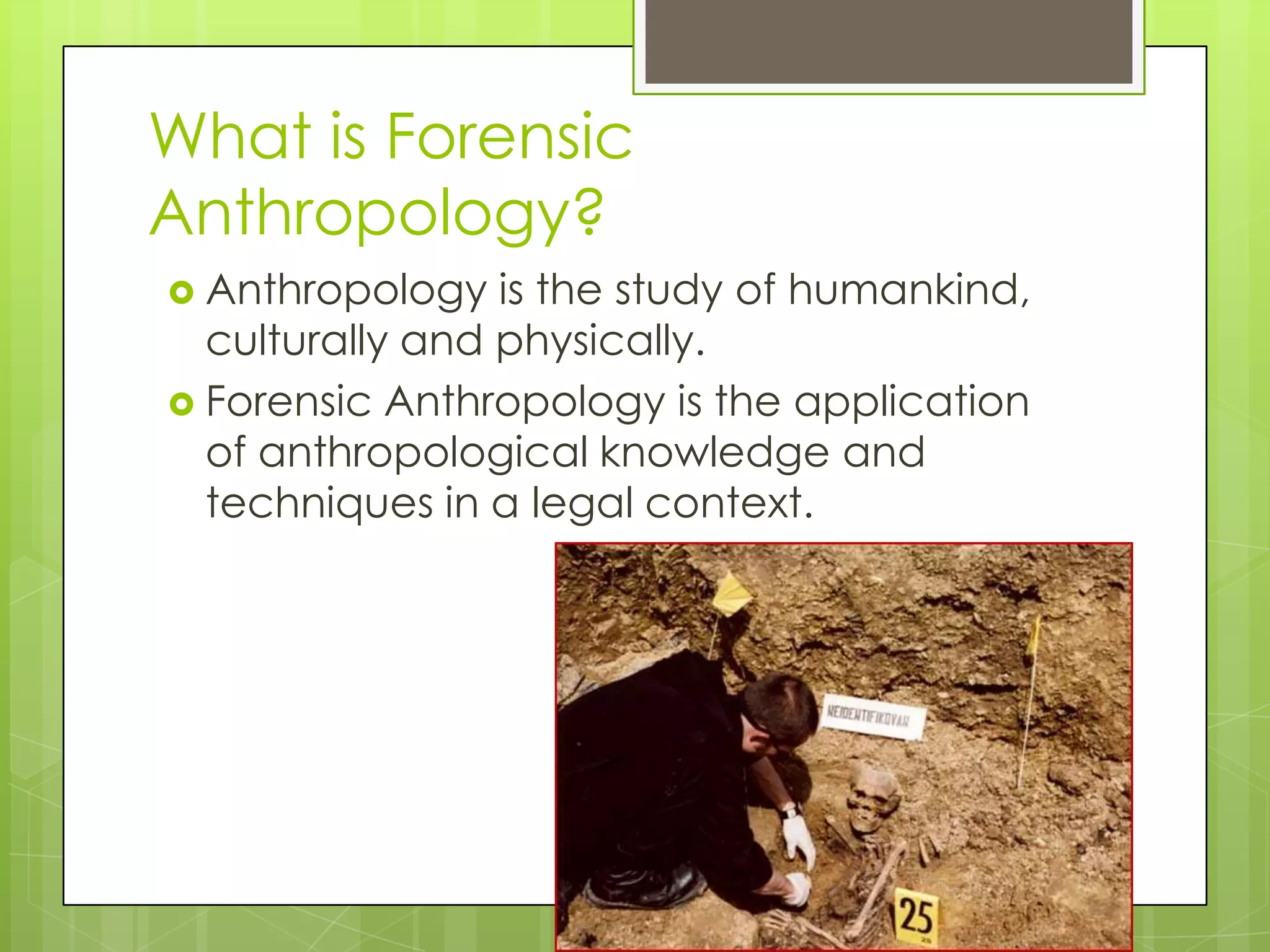 Forensic anthropology | PPT