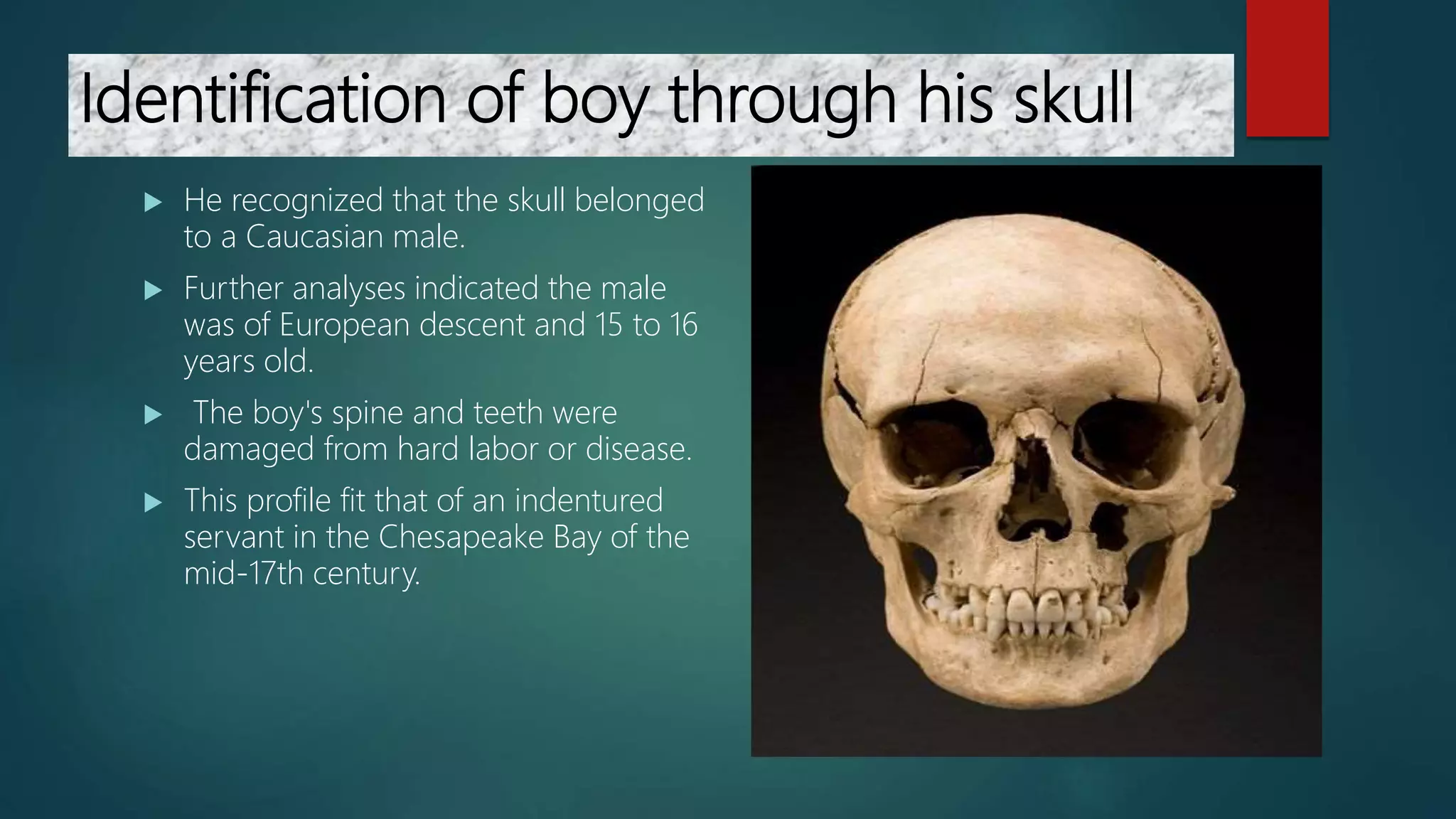 Forensic anthropology case study | PPTX