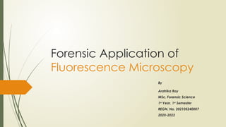 Forensic Application of Fluorescence Microscopy.pptx