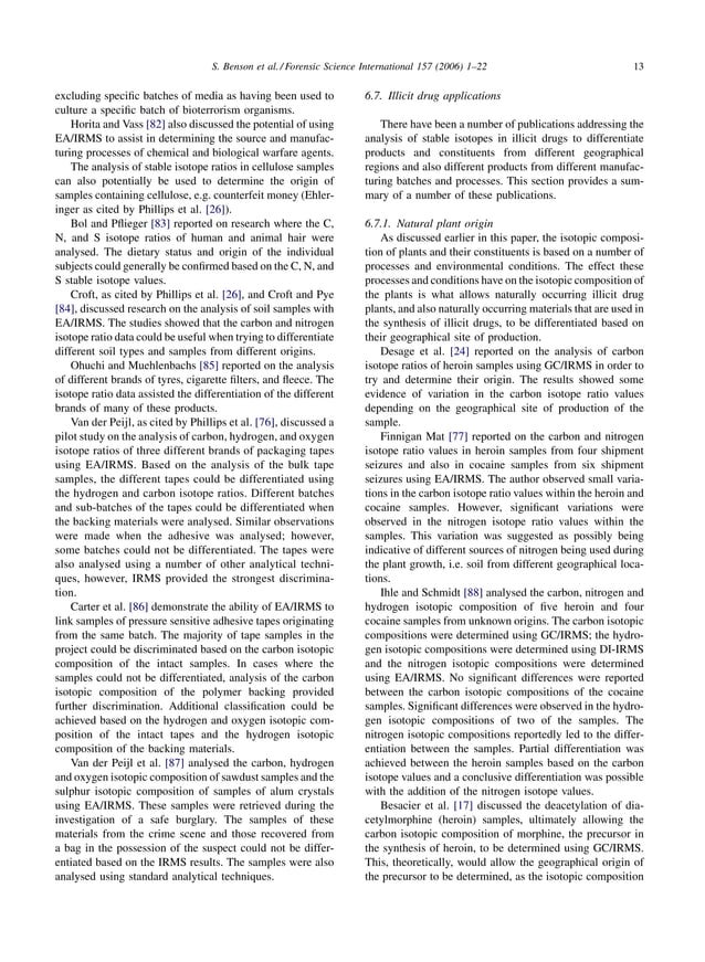 Forensic application of irms | PDF