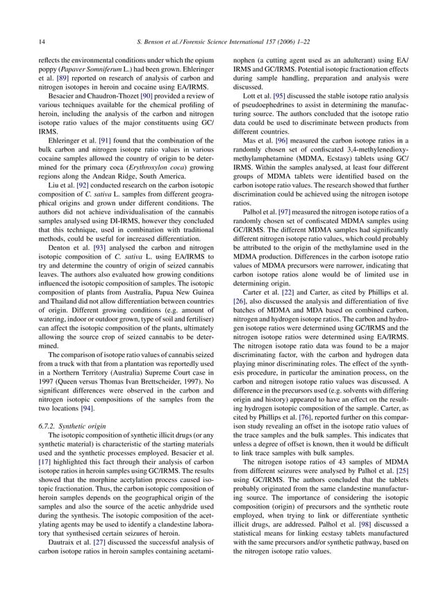 Forensic application of irms | PDF