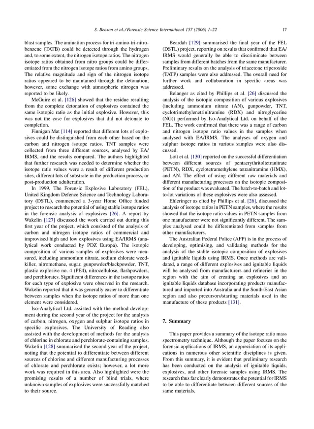 Forensic application of irms | PDF