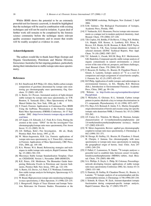 Forensic application of irms | PDF