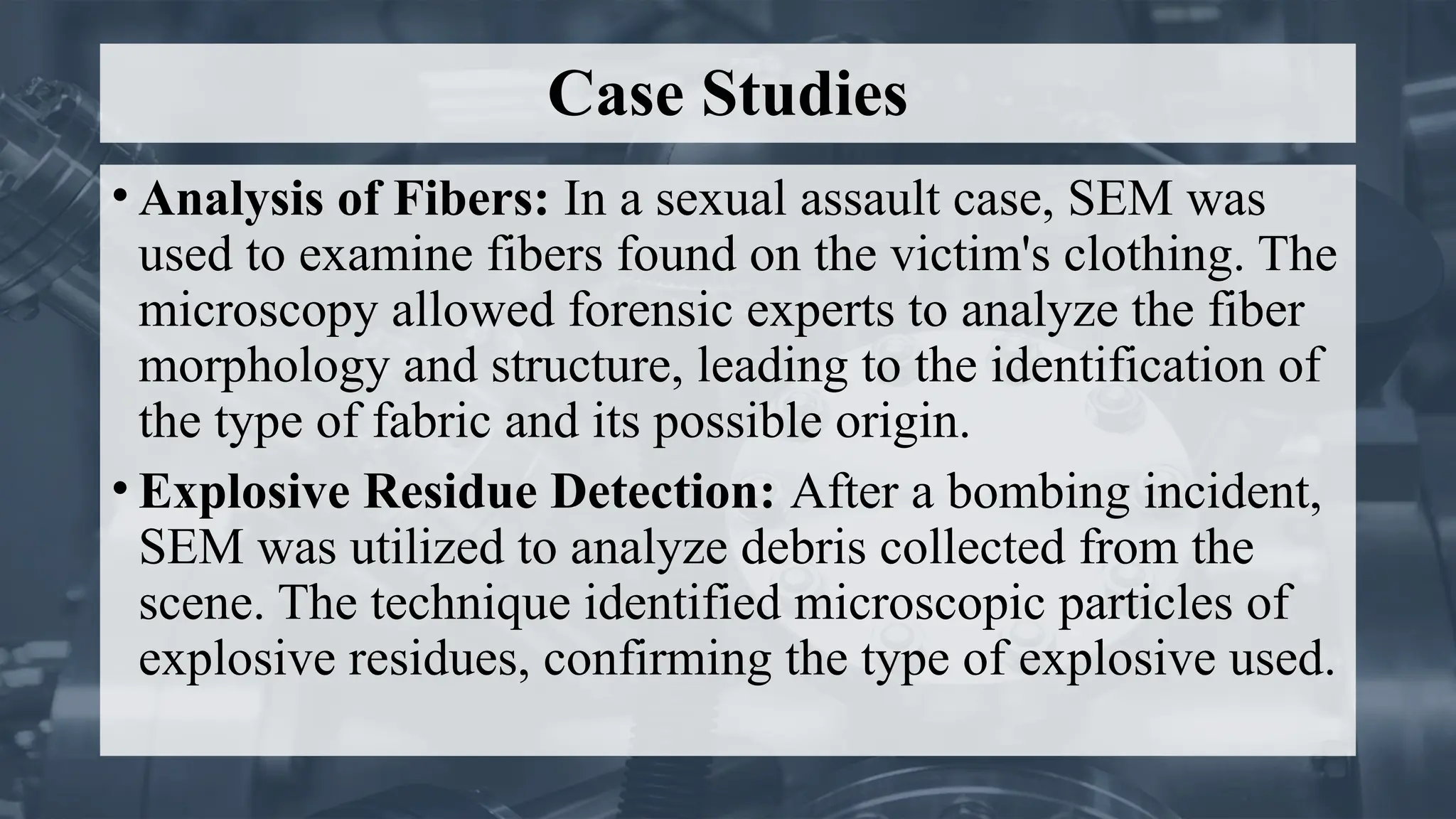 Forensic Applications of Scanning Electron Microscope (1).pptx