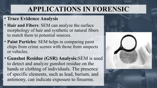 Forensic Applications of Scanning Electron Microscope (1).pptx