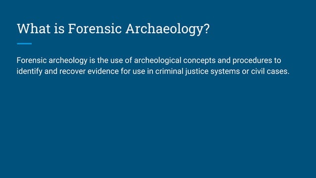 Forensic Archaeology – Mass Disasters.pptx