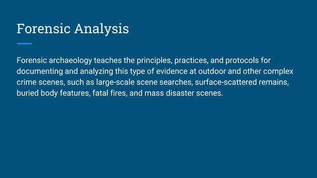 Forensic Archaeology – Mass Disasters.pptx