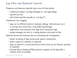 Forensic artifacts in modern linux systems | PDF