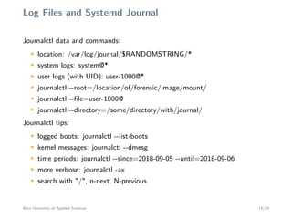 Forensic artifacts in modern linux systems | PDF