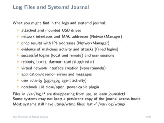 Forensic artifacts in modern linux systems | PDF