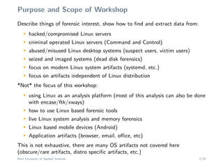 Forensic artifacts in modern linux systems | PDF