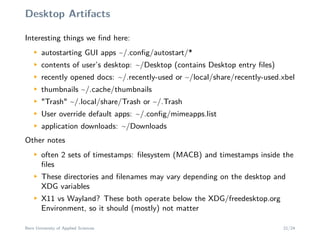 Forensic artifacts in modern linux systems | PDF