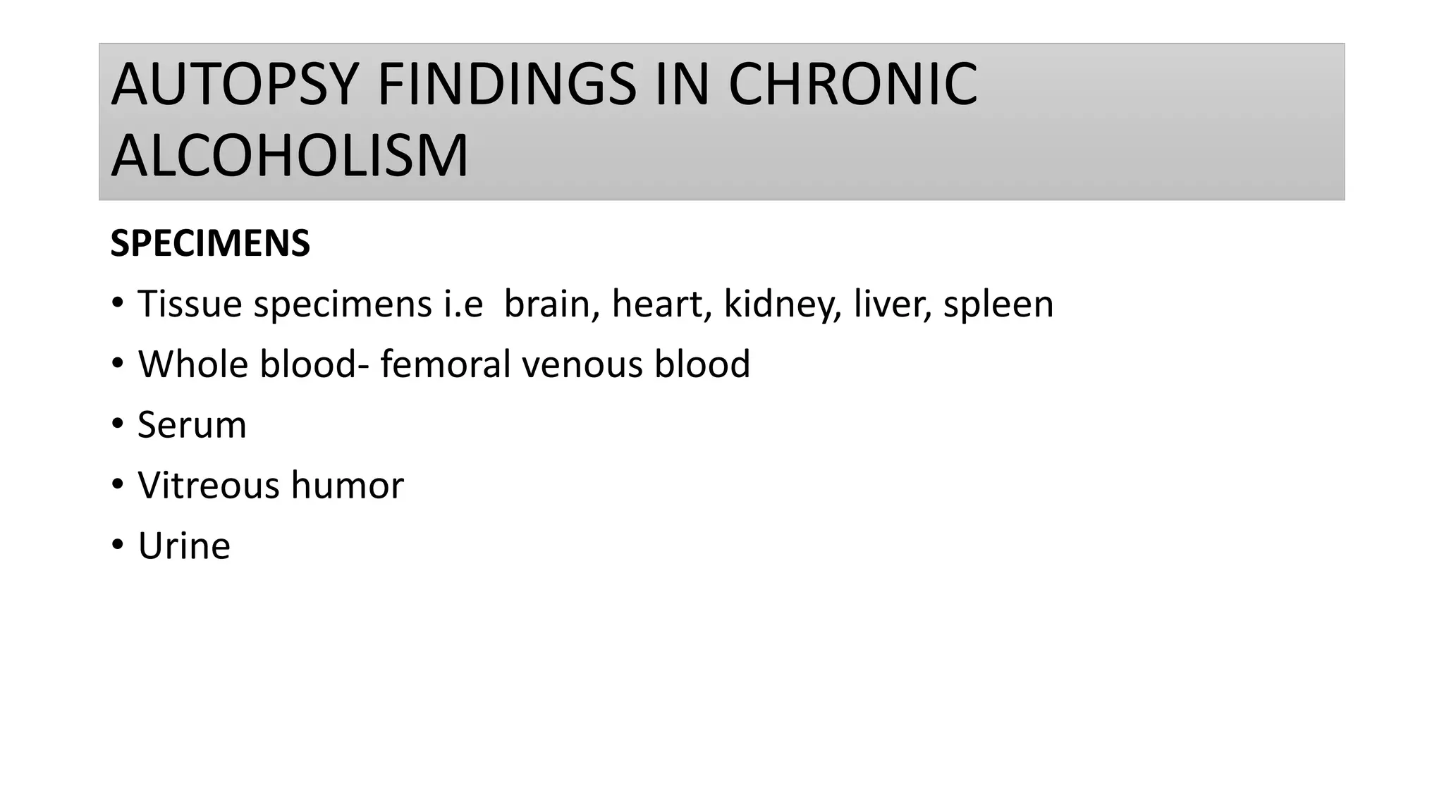 Forensic aspects of alcohol | PPTX