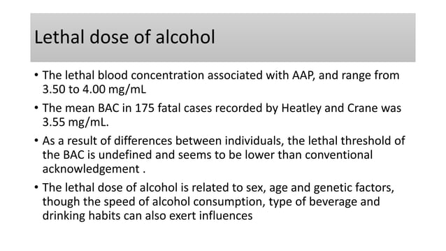 Forensic aspects of alcohol | PPTX