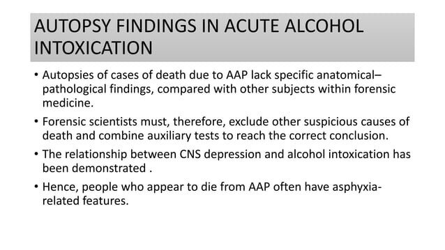 Forensic aspects of alcohol | PPTX