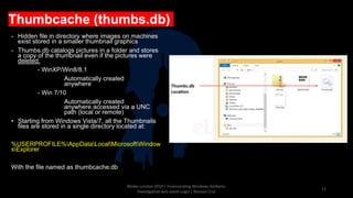 Forensicating windows Artifacts investigation without event logs | PPT
