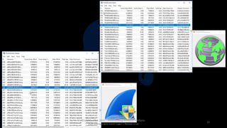 Forensicating windows Artifacts investigation without event logs | PPT