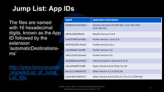 Forensicating windows Artifacts investigation without event logs | PPT