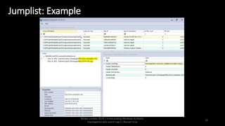 Forensicating windows Artifacts investigation without event logs | PPT