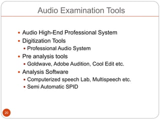 Forensic audio | PPT