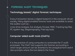 Forensic audit | PPTX