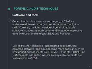 Forensic audit | PPTX