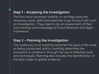Forensic audit | PPTX