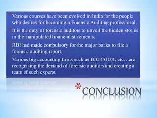 Forensic Audit | Ppt