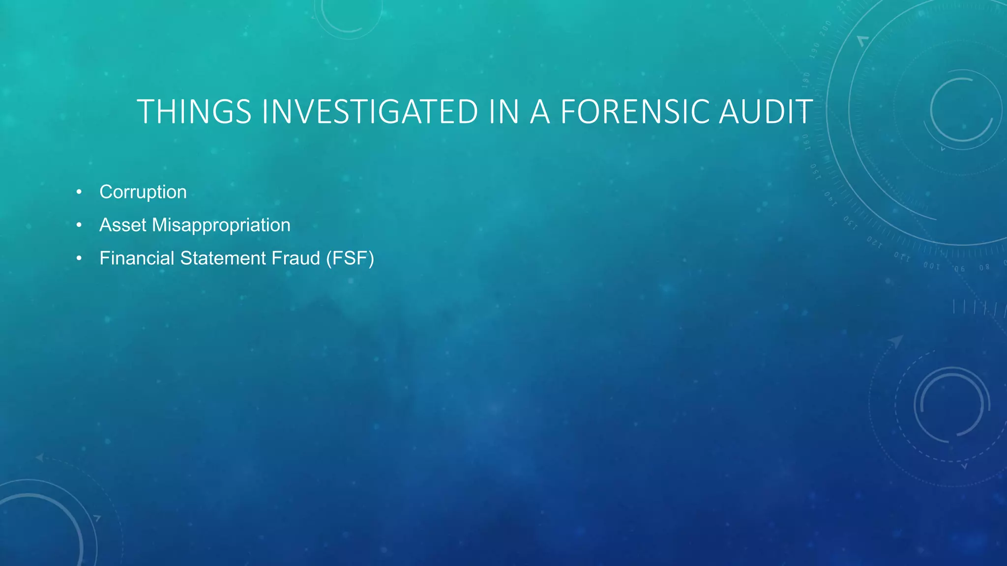 Forensic audit ppt | PPTX