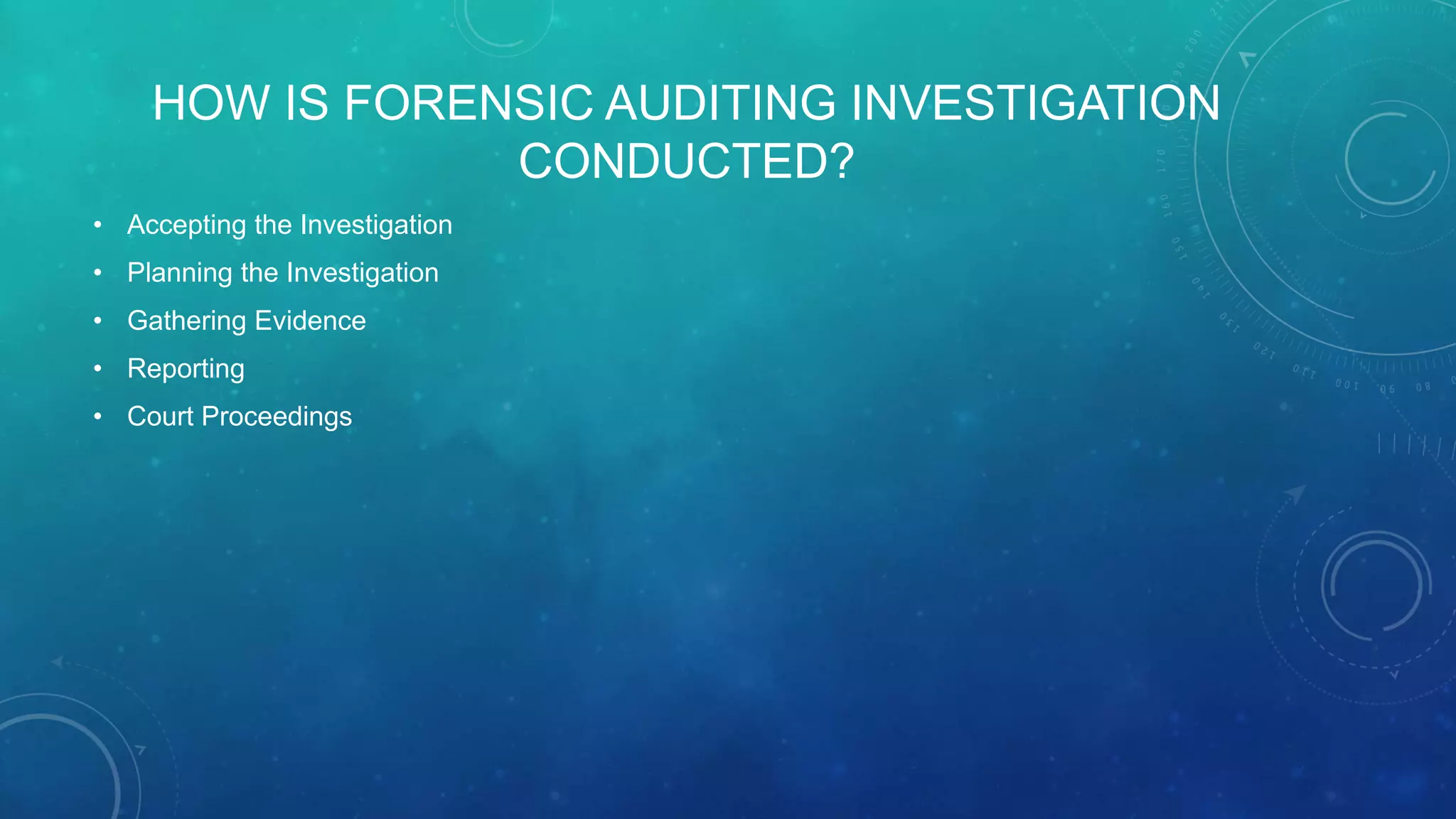 Forensic audit ppt | PPTX