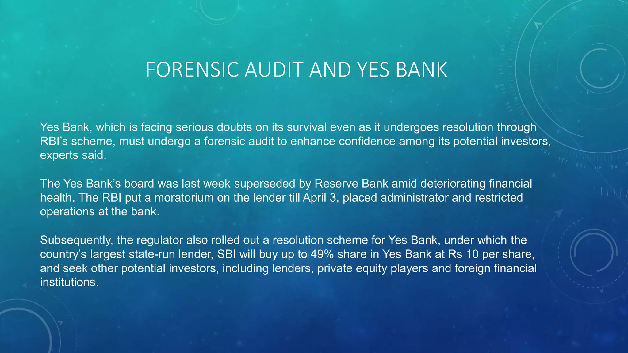 Forensic audit ppt | PPTX