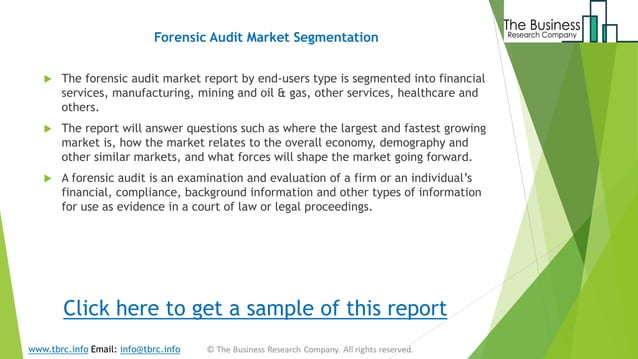 Forensic audit market size | PPT