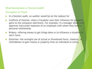 Forensic Audit Procedures | PPTX