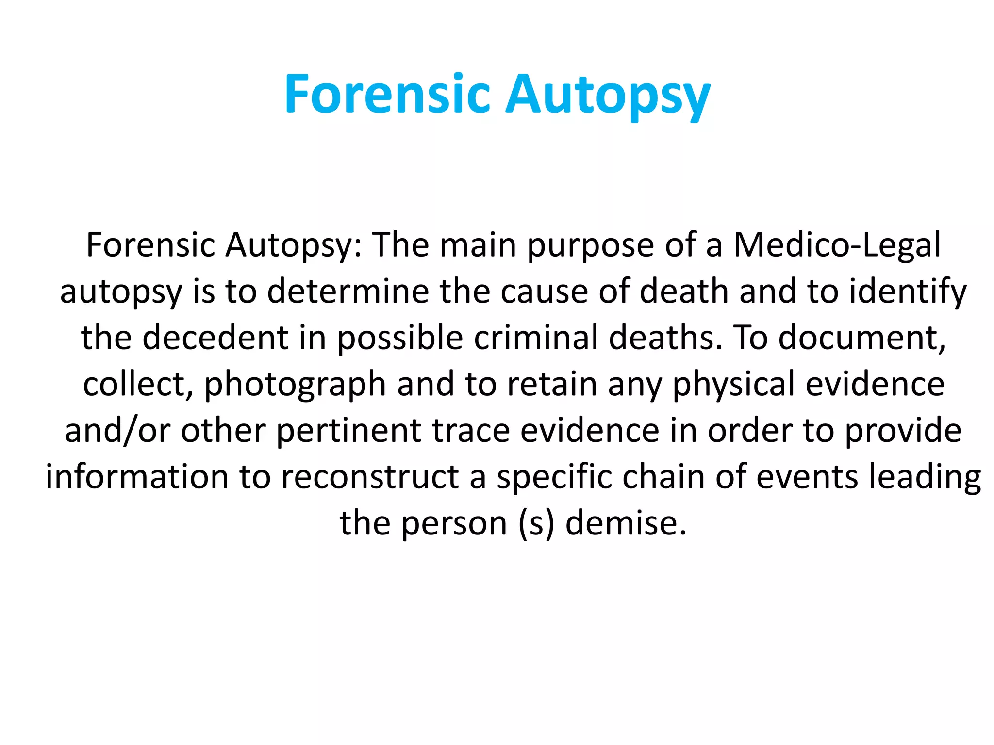 Forensic autopsy | PPT